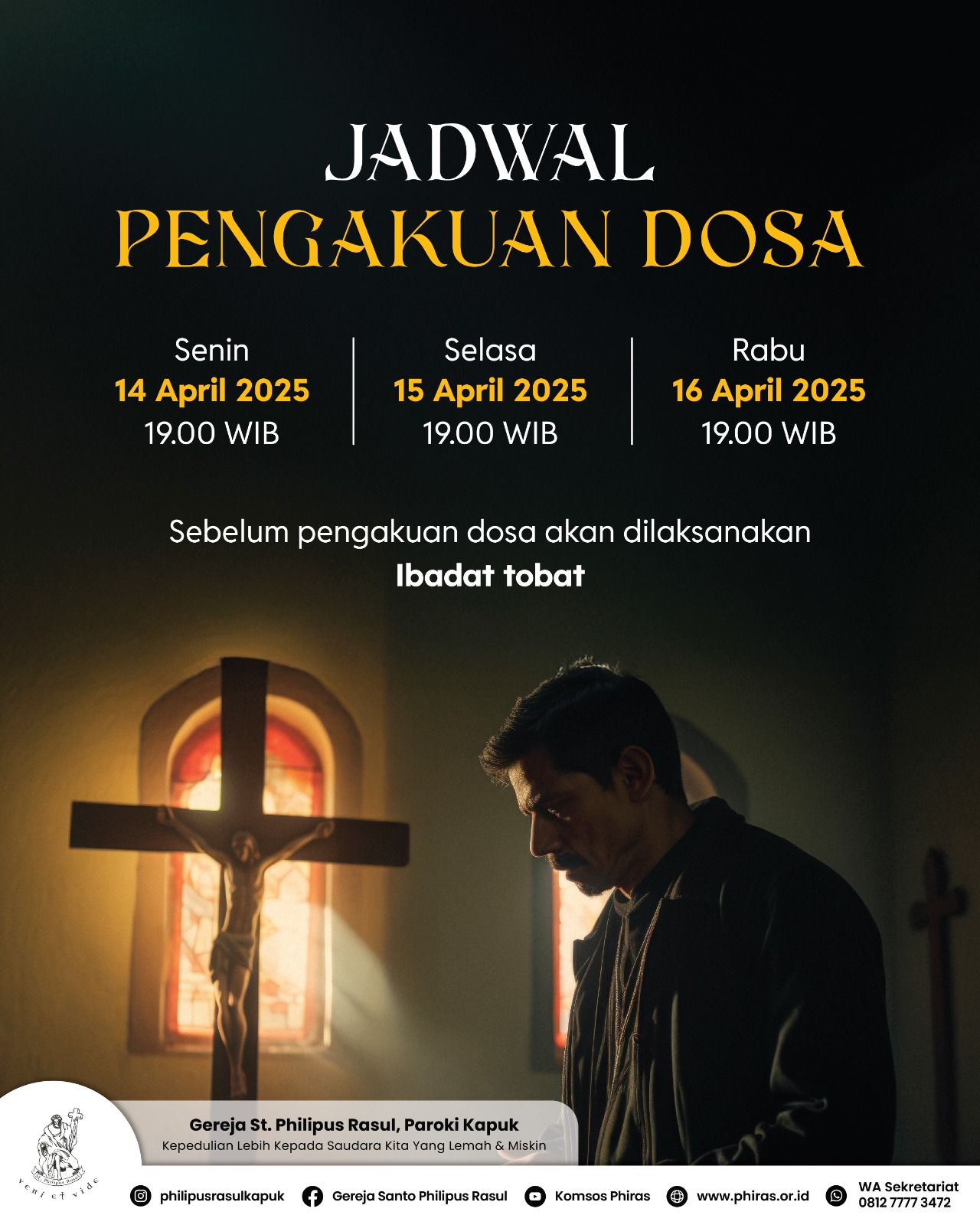 Jadwal Pengakuan Dosa 2025 – Gereja Katolik Santo Philipus Rasul ...