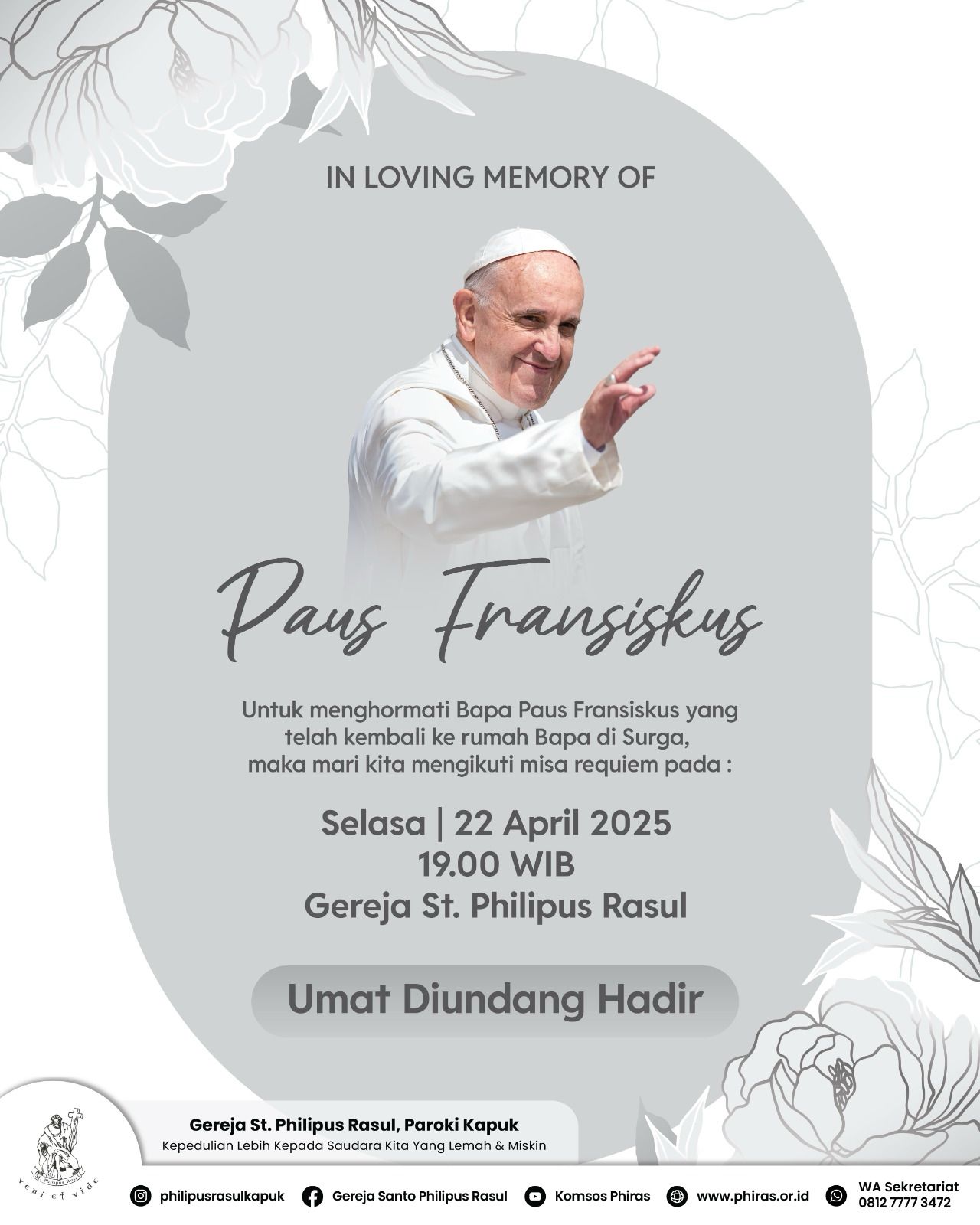 Gereja Katolik Santo Philipus Rasul – Paroki Kapuk- KAJ Jakarta